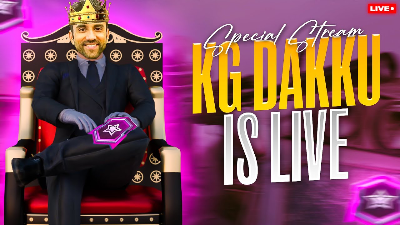 SPECIAL STREAM - KG DAKKU IS LIVE 🔥- PUBGMOBILE - YouTube