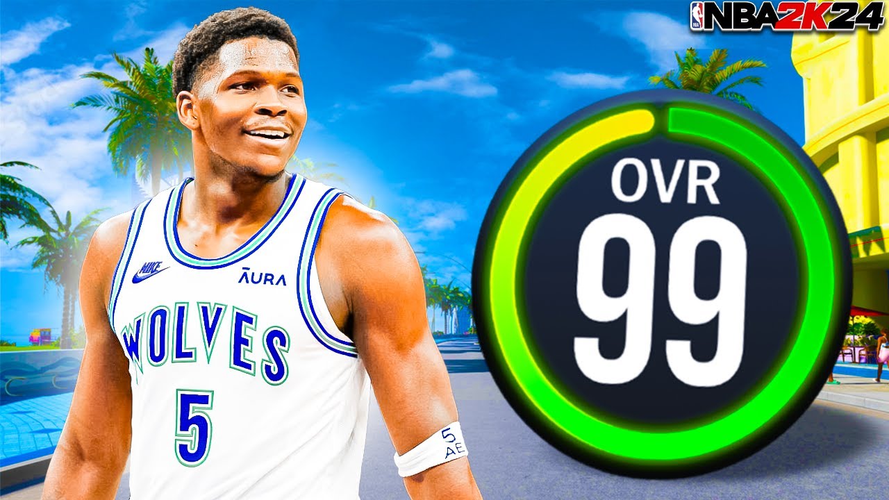 The POWER of ANTHONY EDWARDS on NBA 2K24! - YouTube