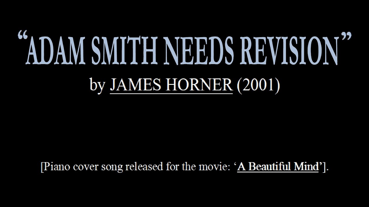 Adam Smith Needs Revision | James Horner | Piano Cover by Justin Martin ...