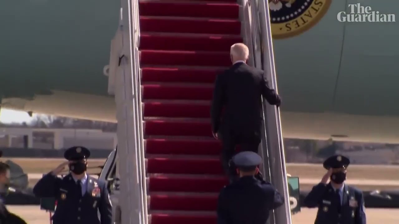 Shot On iPhone Meme: Joe Biden stumbling on steps of Air Force One ...