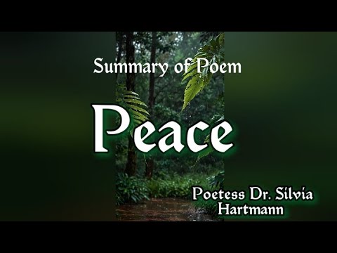 Summary of Poem "Peace"|#ssparacha - YouTube