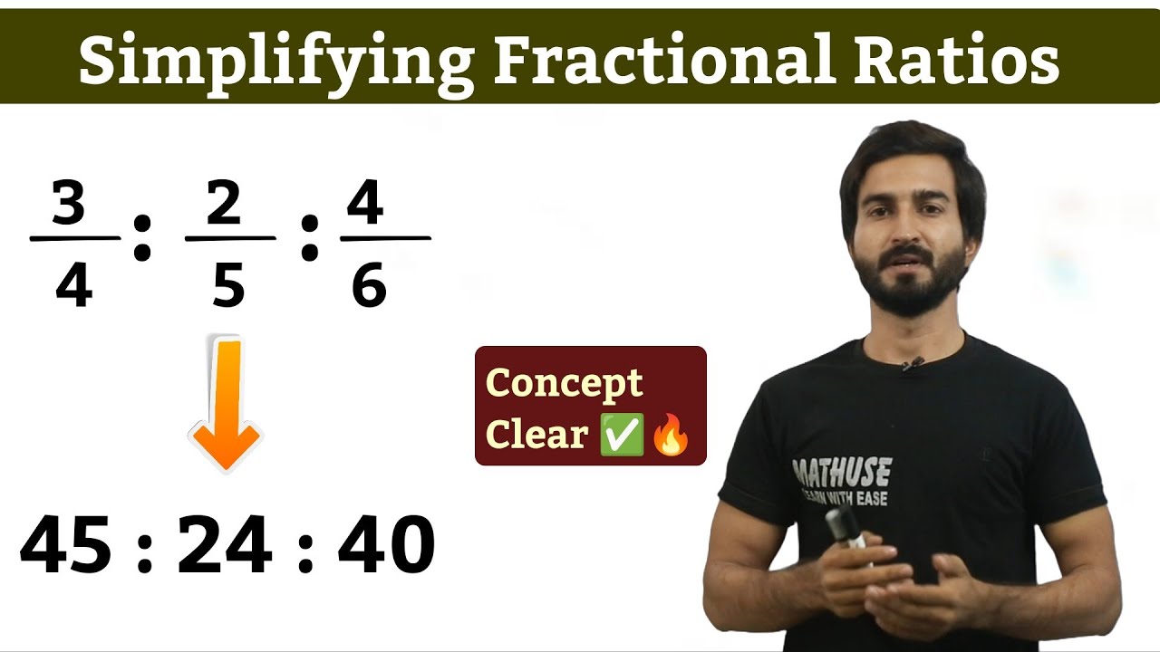 Simplifying fractional ratios| Simplify ratios in fractions| in Urdu ...