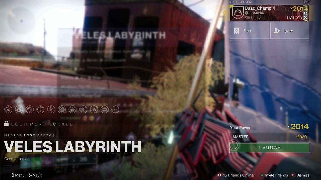 VELES LABYRINTH Lost Sector (Master, Solo, Flawless) The Final Shape ...