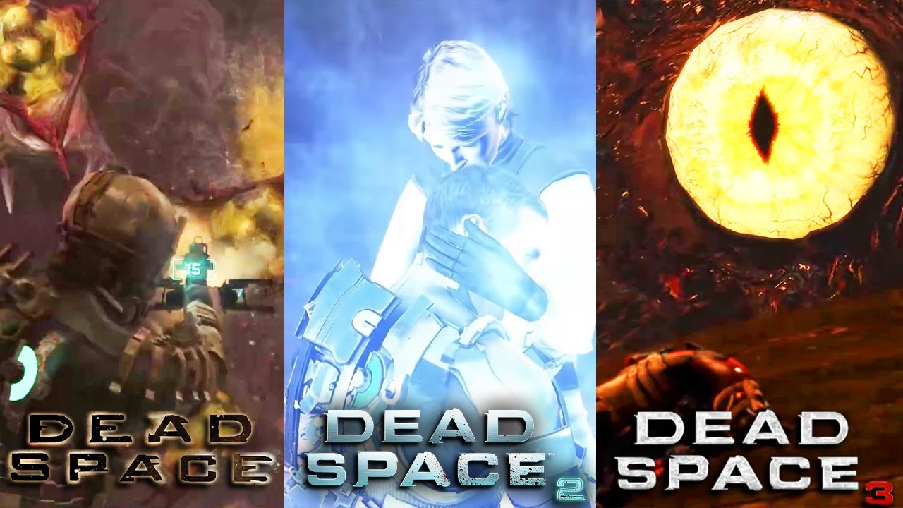 DEAD SPACE 1-2-3 - All Final Boss Fights & Endings [HD] - YouTube
