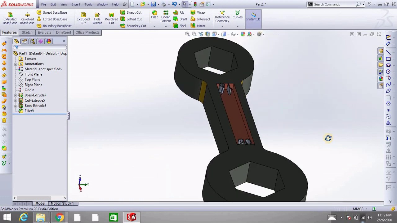 How to design a spinner in Solid Works - YouTube
