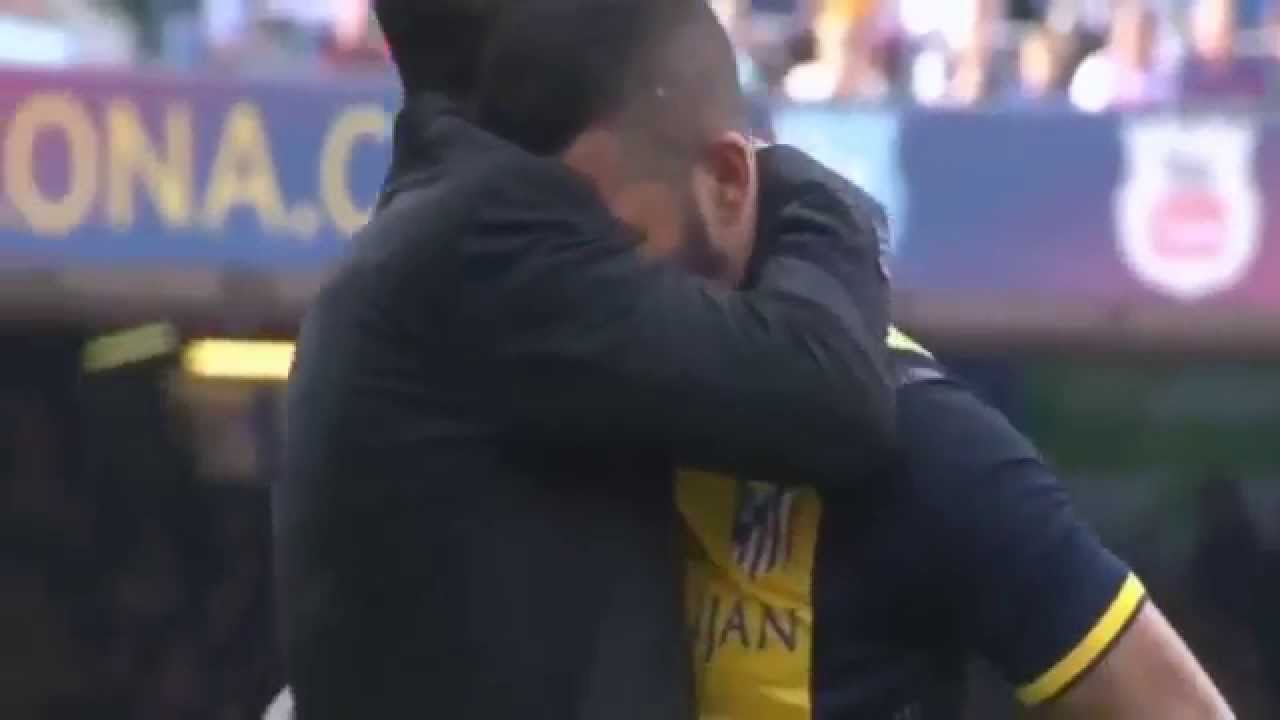 Arda Turan crying after his injury against Barcelona - YouTube