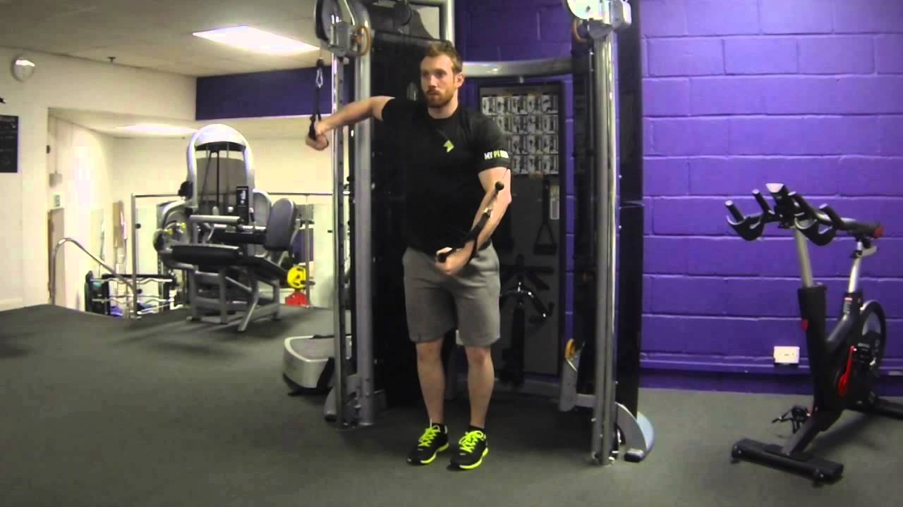 Single-Arm Cable Crossover - YouTube