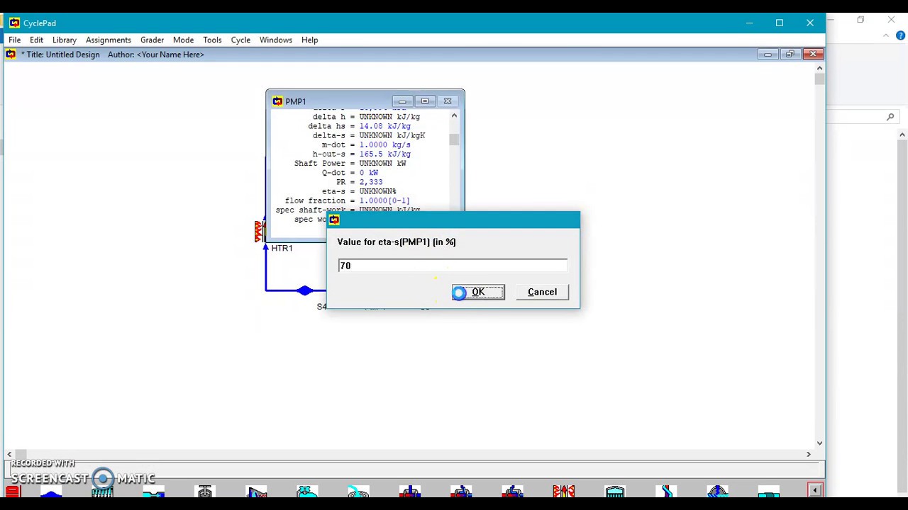 Rankine cycle analysis using cycle pad - YouTube