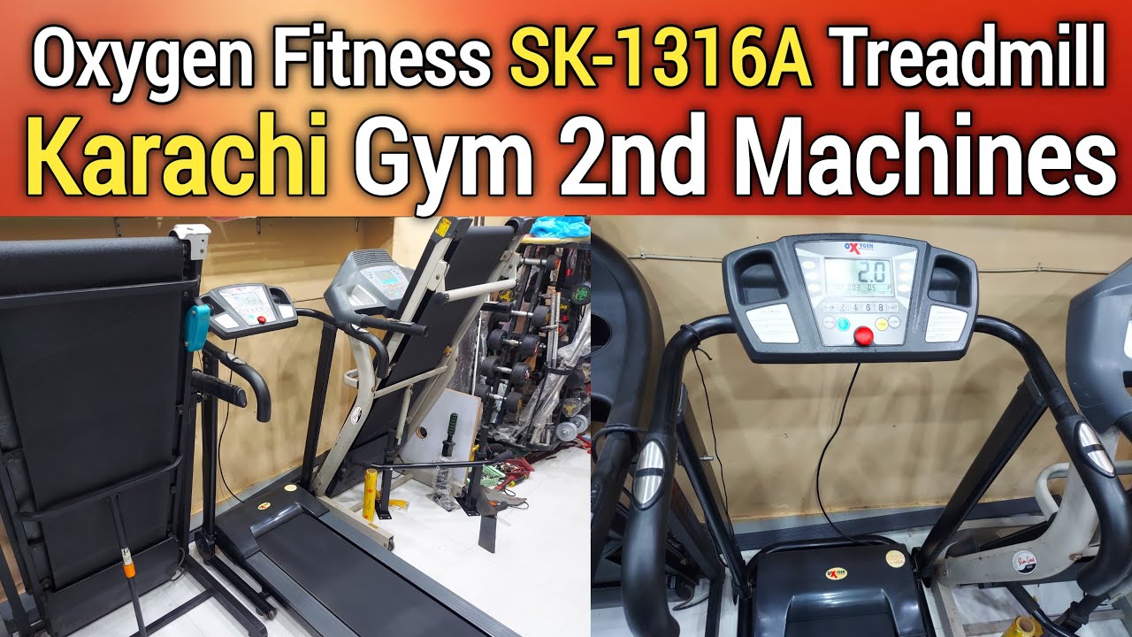 Sk-1316A Oxygen Fitness Treadmill | Workout Gym Machine | Slightly Used ...