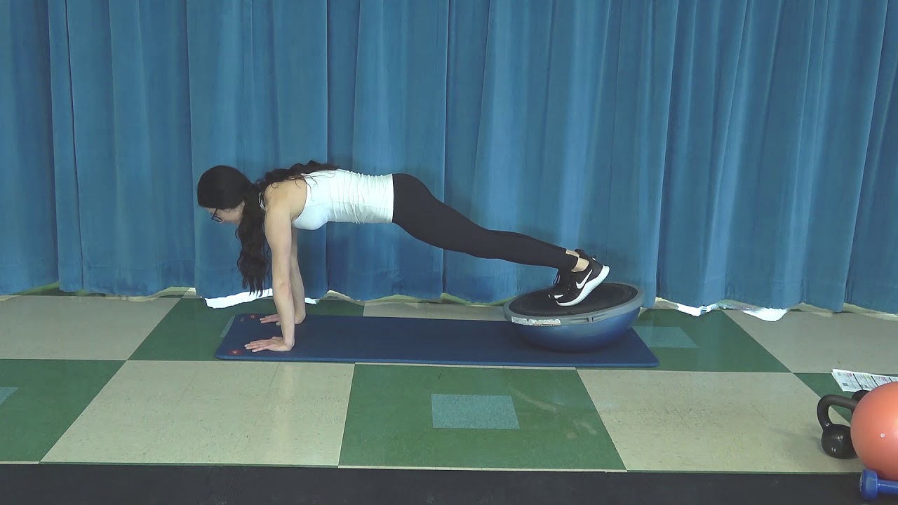Bosu Toe Plank Hold - YouTube