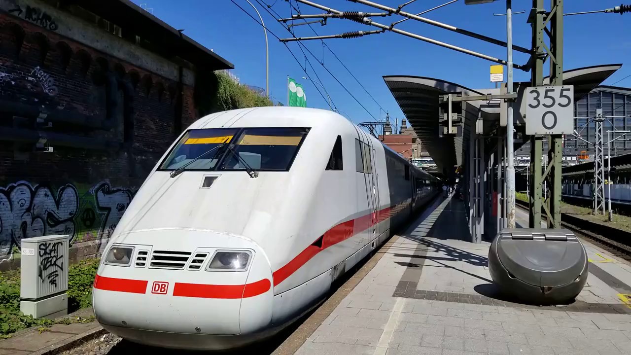 UltraHD 4K ICE 1 BR401 566-5 als ICE 789 Hamburg Altona-München HBF ...