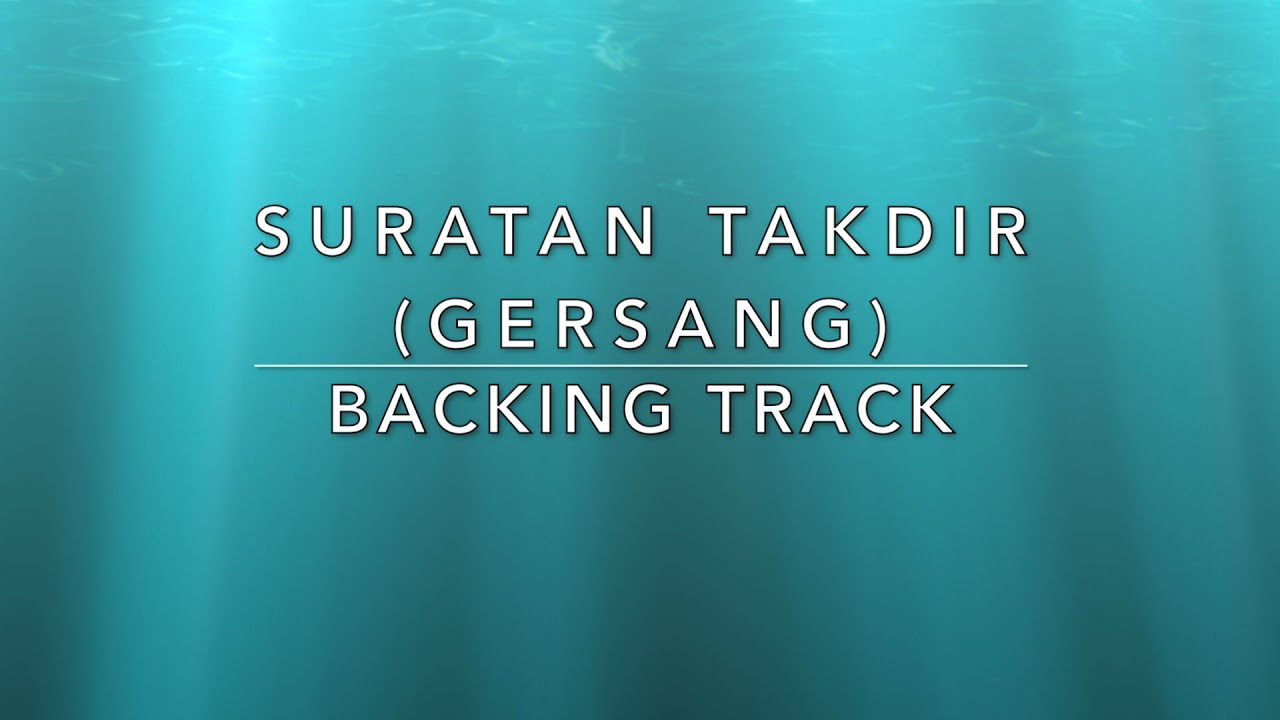 Suratan Takdir (Gersang) - Backing Track - YouTube