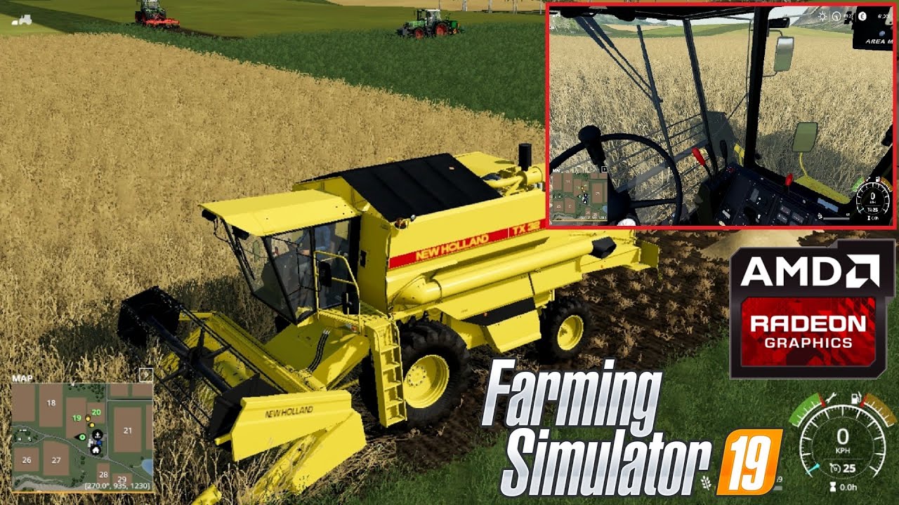 Farming Simulator 19 Gamplay on Low End Laptop (AMD A6 9220, Radeon R4 ...