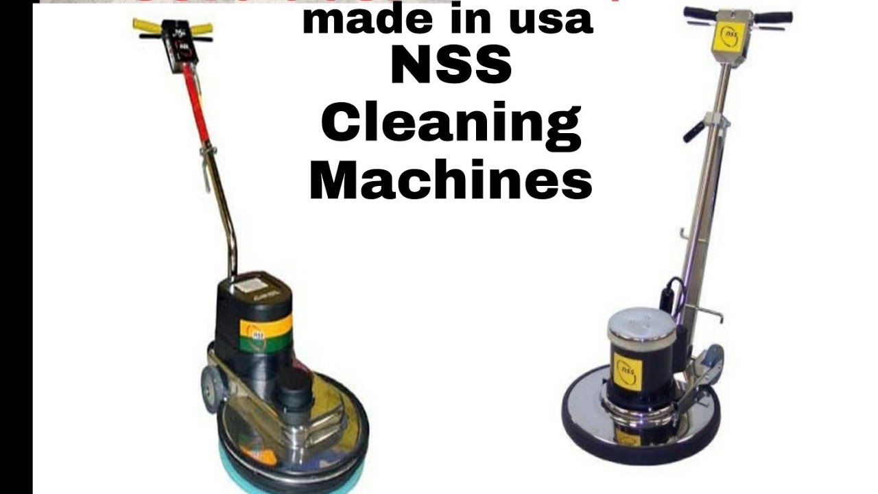 nss cleaning machine polisher,scrubber & carpet extractor machine - YouTube