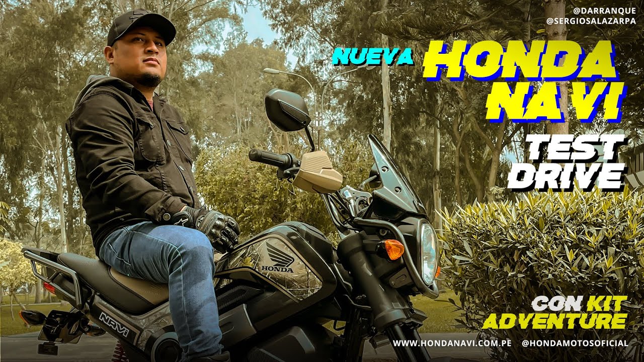 HONDA NAVI con Kit Adventure - Test drive - YouTube