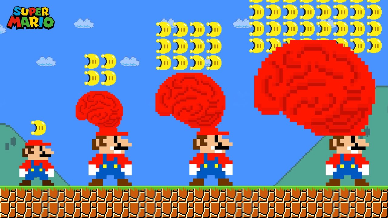 Mario Growing Up SMARTER with 999 Moon Powerups | Game Up - YouTube