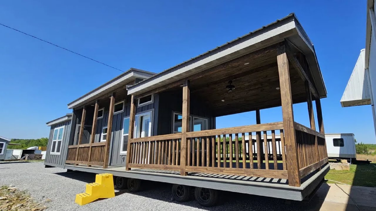The Most Beautiful Rustic Veranda Park Model built by Phoenix - YouTube