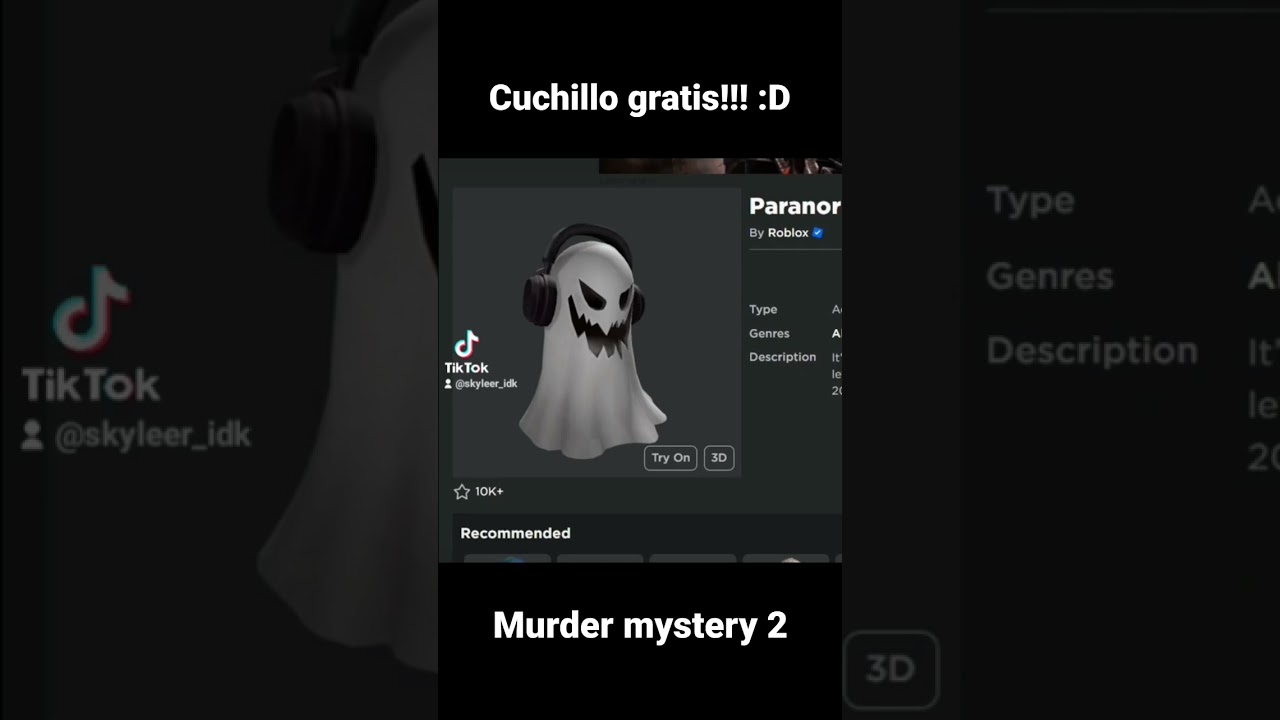 Como conseguir un cuchillo gratis en MM2 - Halloween! - YouTube