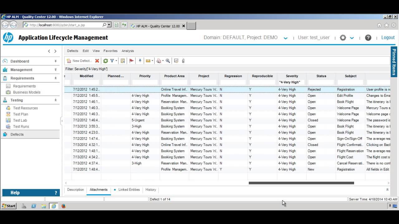 HP/Micro Focus Quality Center Tutorial 22: Use filters in defect module ...