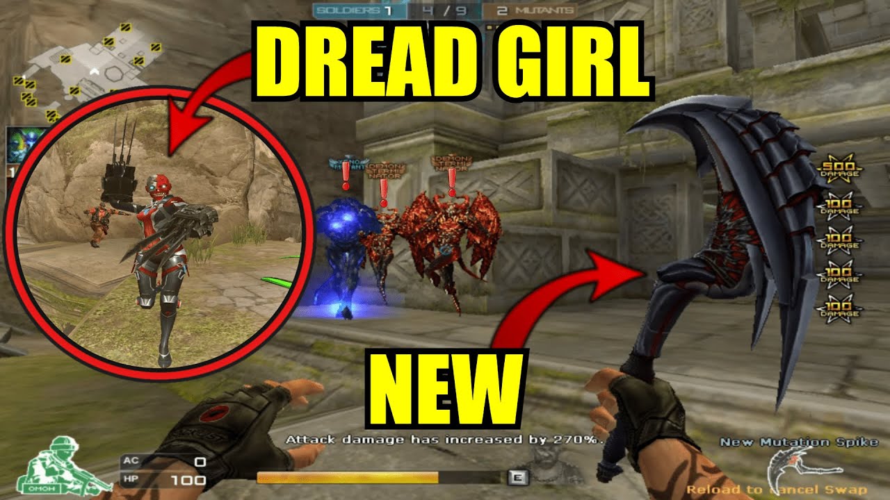 CF WEST: NEW MUTANT GIRL & KNIFE - ZOMBIE ESCAPE! - YouTube