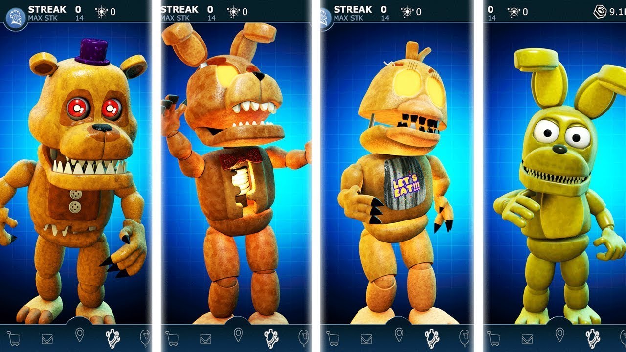 Adventure Extra Nightmares Animatronics FNAF AR Workshop Animation ...