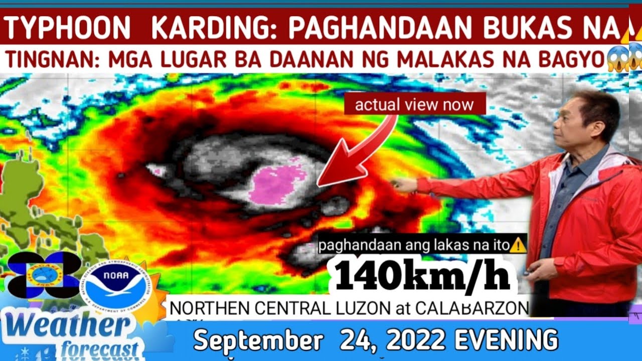 TYPHOON KARDING: PAGHANDAAN MALAPIT NA😱⚠️TINGNAN😱 |WEATHER UPDATE TODAY ...