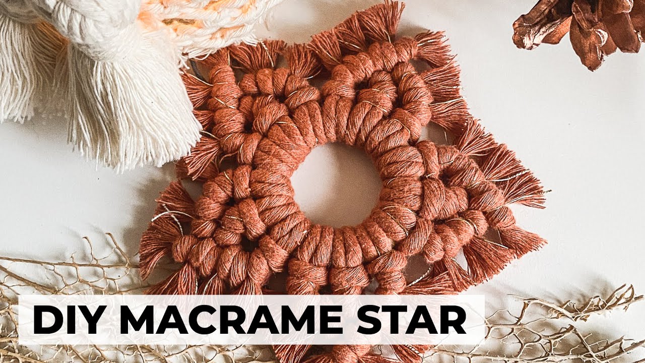 Christmas Star Ornament | Macrame Tutorial - YouTube