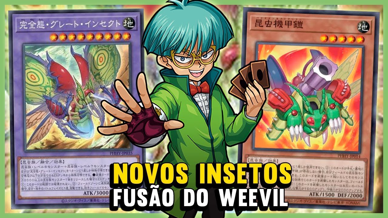 NOVOS INSETOS DO WEEVIL - FUSÃO DA RAINHA E GRANDE MARIPOSA | YU-GI-OH ...