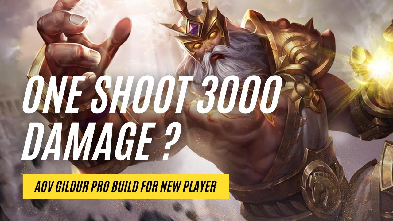 AOV | One SHOOT 3000 Damage？Gildur Pro Build for new player - Arena of ...