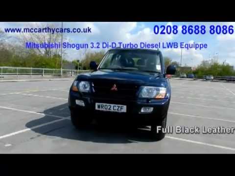 Mitsubishi Shogun 3.2 Di-D Turbo Diesel LWB Long Wheel Base Equippe ...