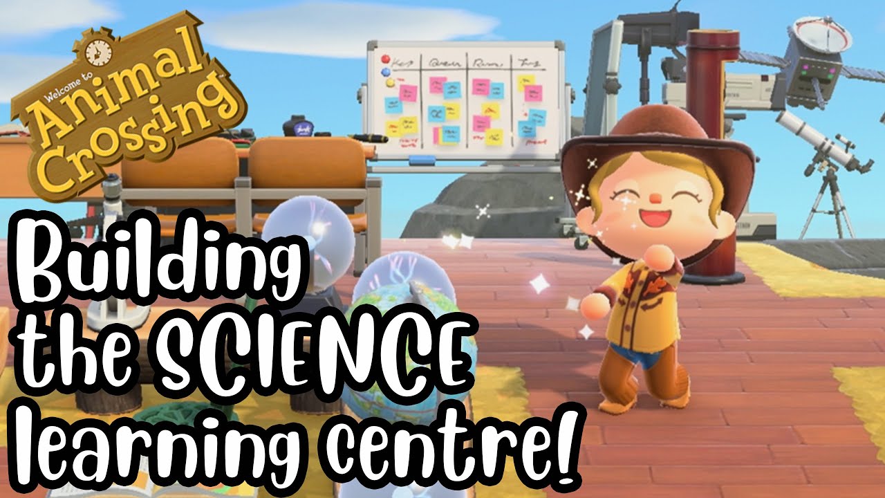 Animal Crossing #45 Building the SCIENCE Learning Centre (as a cowboy ...