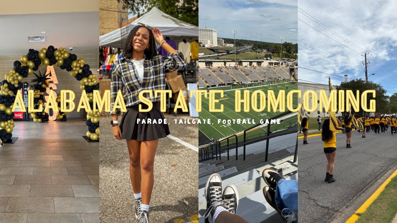hbcu vlog: ALABAMA STATE HOMECOMING 🐝 | parade, tailgate, & game day ...