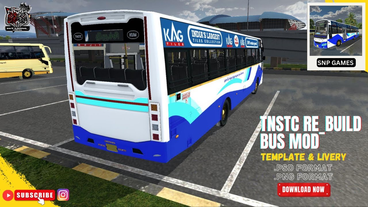 TNSTC Re_Build Bus Mod Template & Livery Released 🔥(.psd/.png)/ #bussid ...