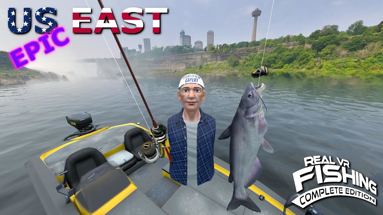 Easily find the Epic Blue Catfish in Real VR Fishing US East DLC - YouTube