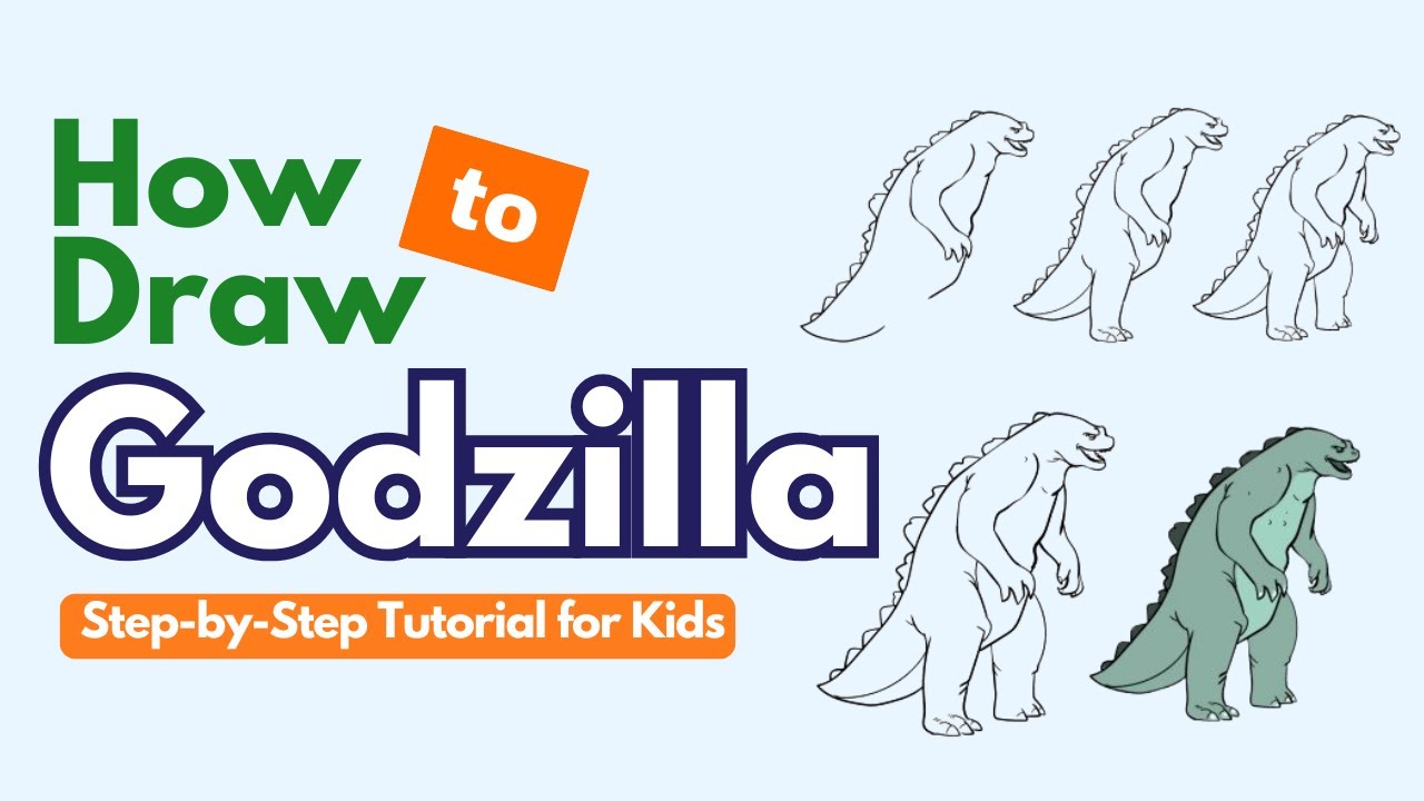 How to Draw Godzilla: Easy Step-by-Step Tutorial - YouTube