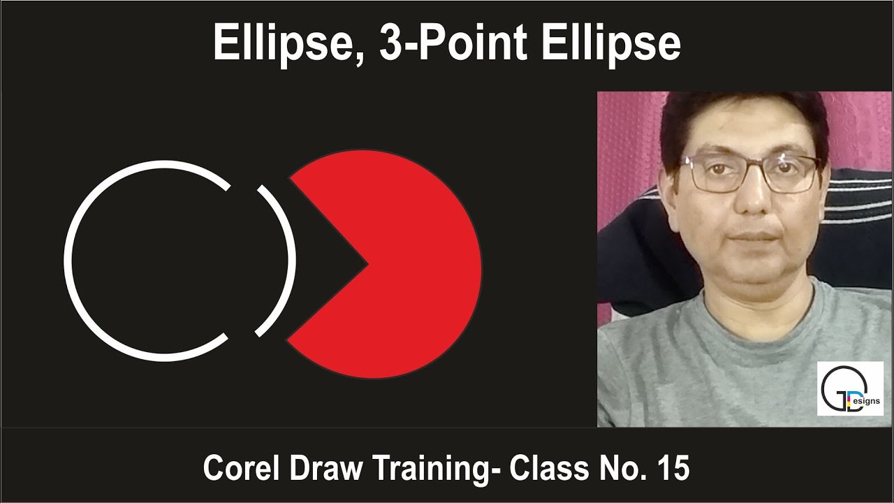 Ellipse Tool, 3-Point Ellipse - Corel Draw Training - Class No. 15 ...