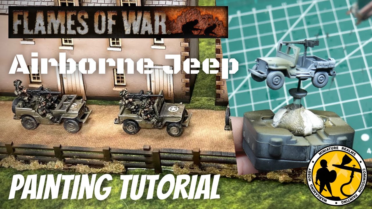 Flames of War (15mm) American Airborne Jeep Recon Patrol Painting ...