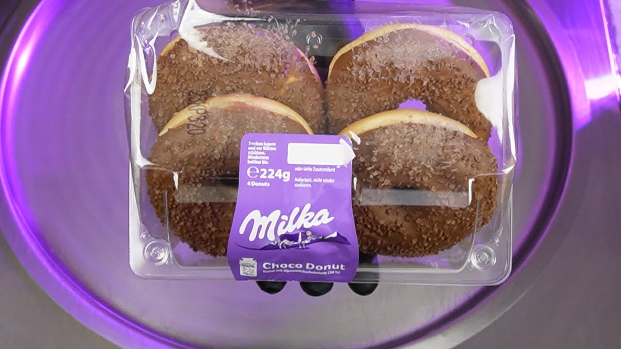 ASMR - 30°c Donuts Milka Ice Cream Rolls | how to make Donut Ice Cream ...