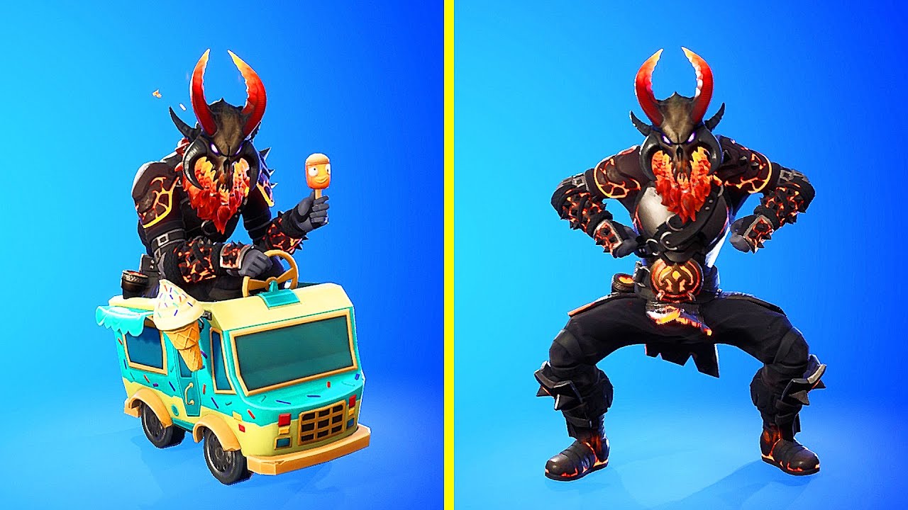 LEAKED “Molten Ragnarok” Skin New Dances & Emotes in Fortnite (Roman ...