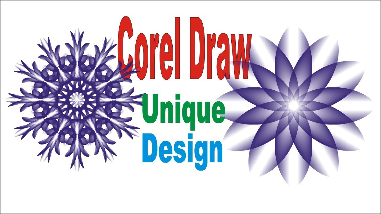 Corel Draw unique design step by step | Lunar Computer College - YouTube