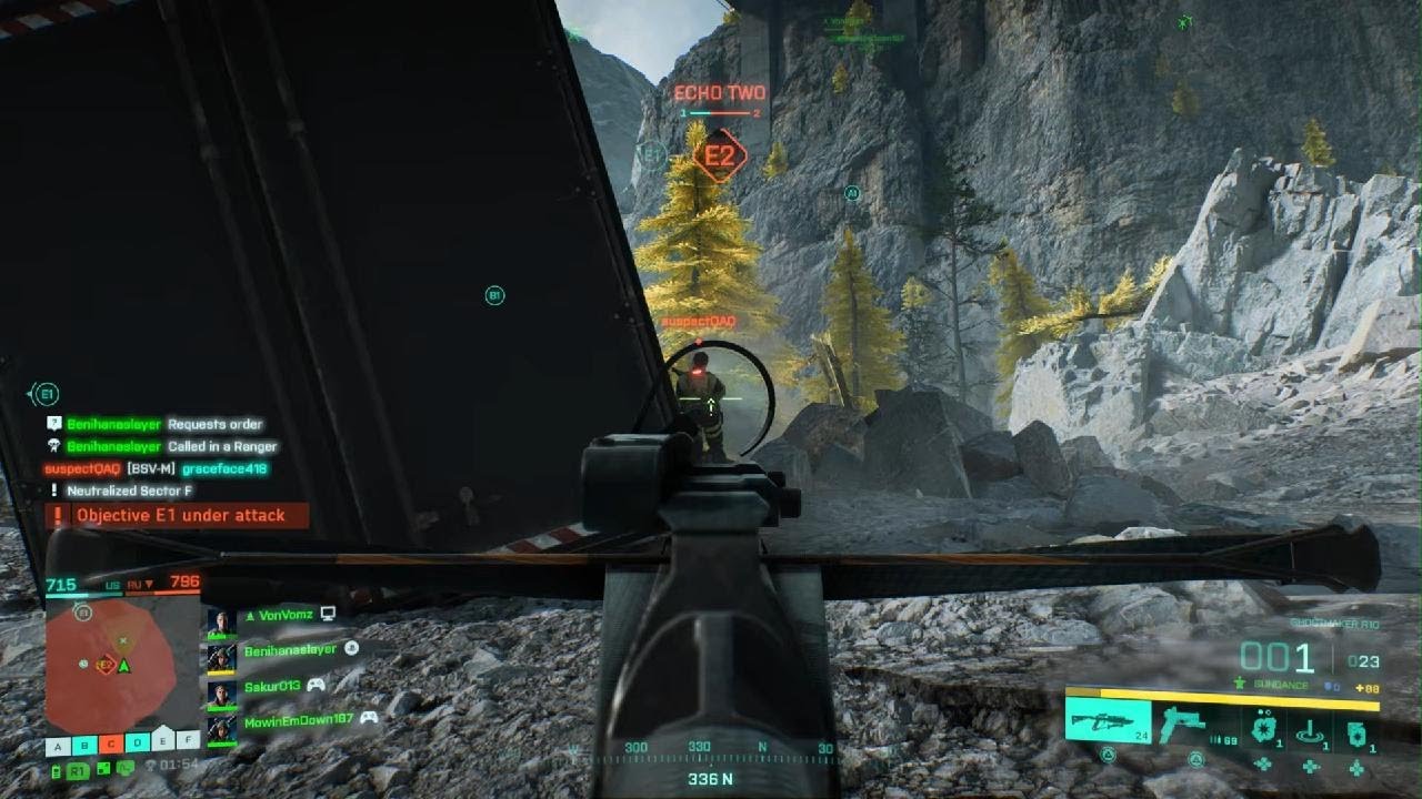 Battlefield 2042 crossbow solo cap w/ robot dog - YouTube