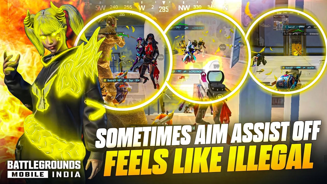 Aim Assist Off Feels Like illegal!! 💥 I 120fps I Iqoo Neo 9pro I Bgmi/Pubg gameplay - YouTube