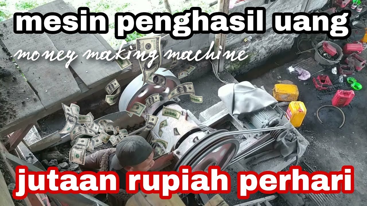 proses membuat pasir giling menggunakan mesin tenaga listrik - YouTube