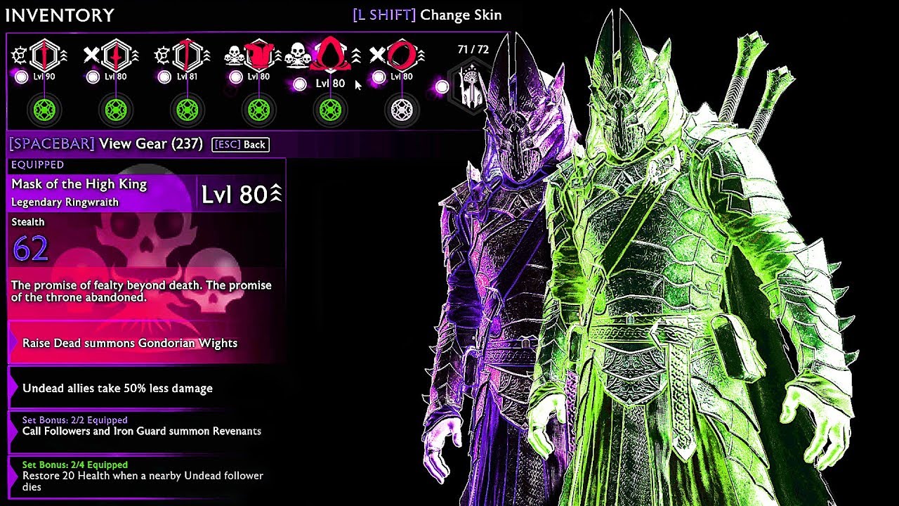 SHADOW OF WAR - UNIQUE SLAYER OF THE DEAD OVERLORD DIFFICULTY NEMESIS ...
