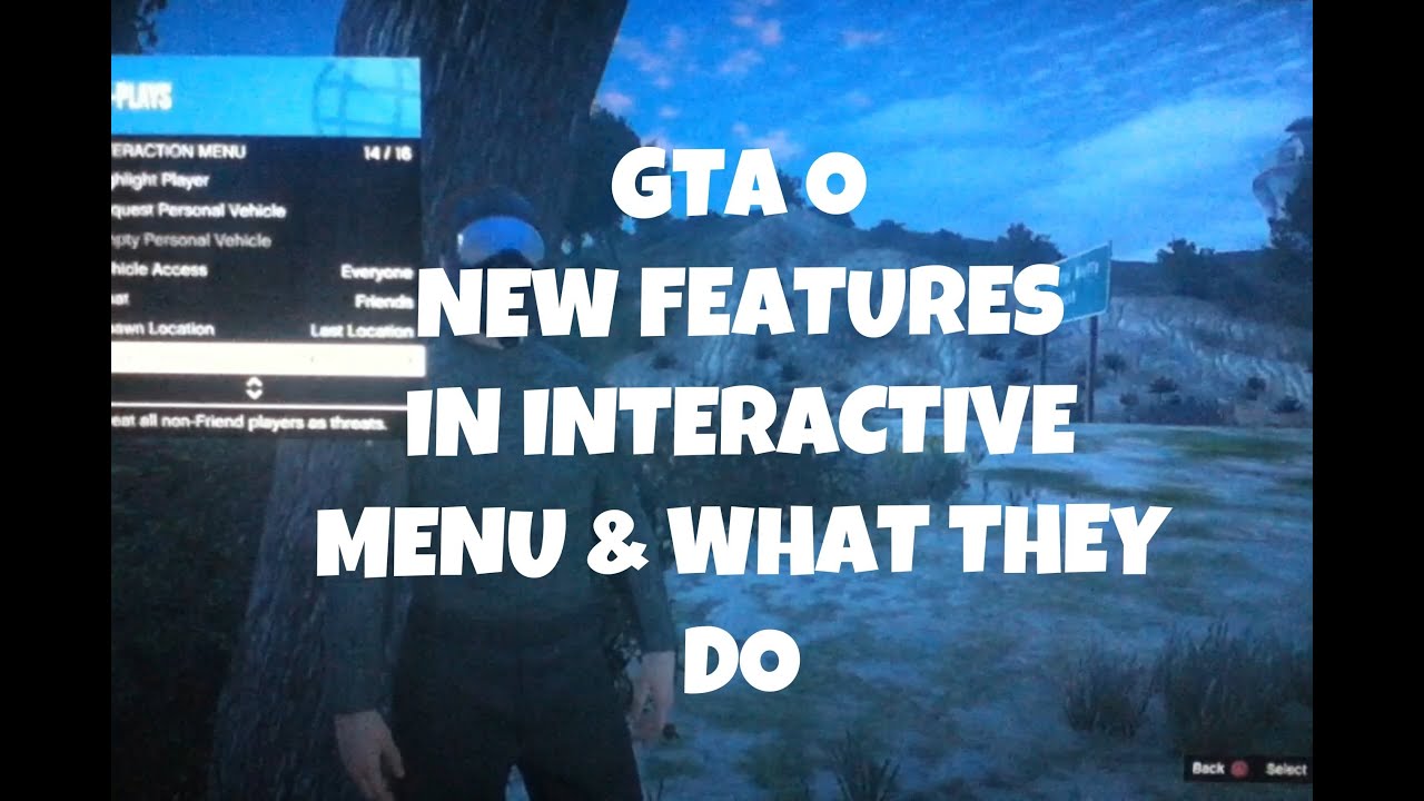 GTA V Online New Options On The Interaction Menu And What They Do - YouTube