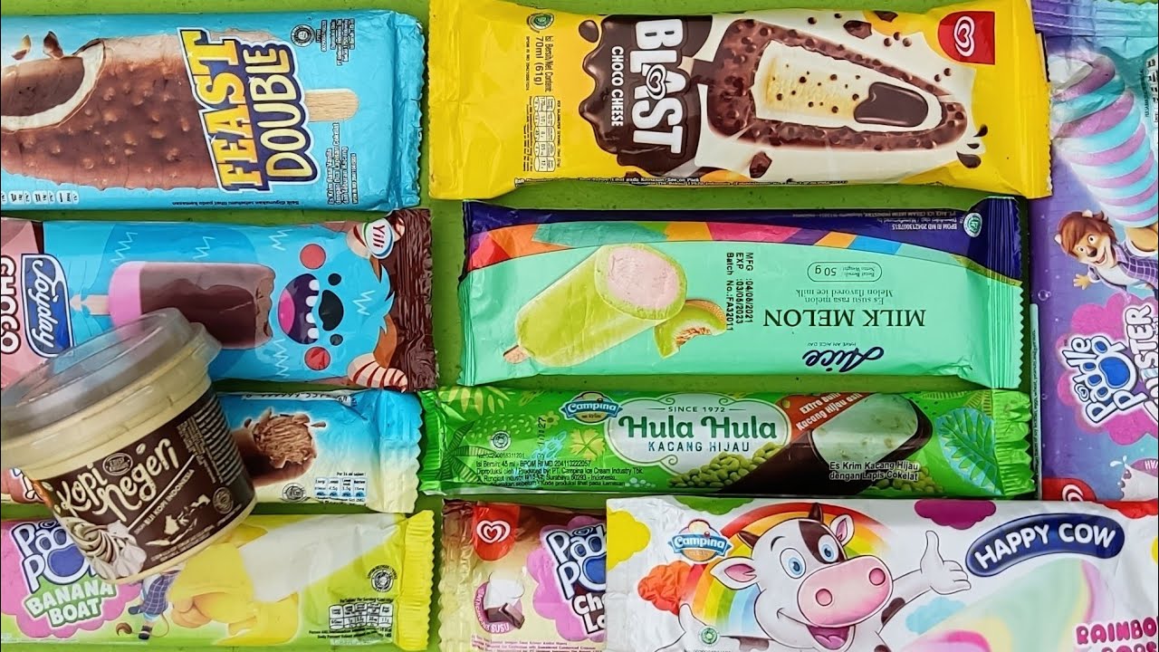 ES KRIM PADDLE POP, ES KRIM HULA HULA, ES KRIM TWISTER, ES KRIM FEAST ...