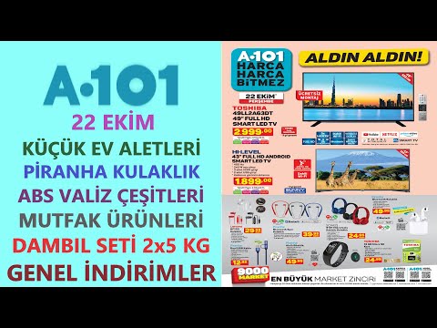 A101 22 EKİM 2020 / A101 PİRANHA KULAKLIK / A101 DAMBIL SETİ / A101  ABS VALİZ ÇEŞİTLERİ