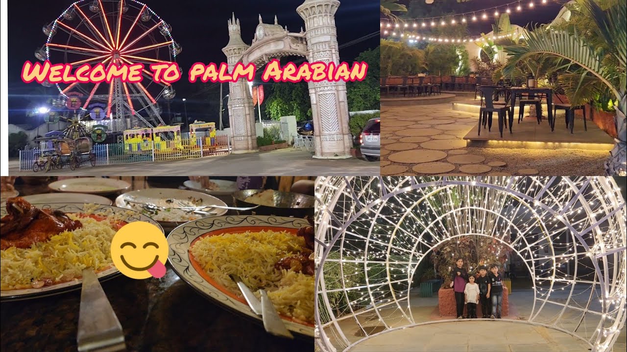 visit to palm arabian hyderabad shamshabad ||biggest arabian ressort ...