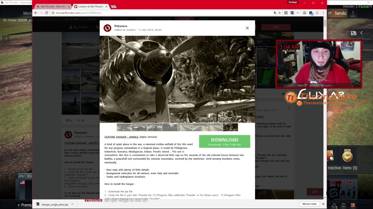 Tutorial para cambiar el Hangar/Aeródromo en War Thunder - YouTube