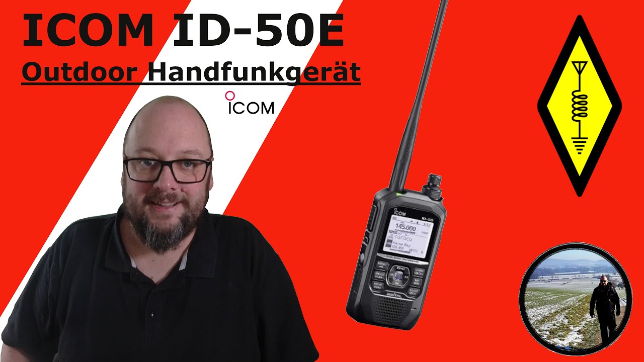 ICOM ID-50E Funktionen, Menü, Software & Zubehör #icom #amateurfunk #hamradio #sota #iota #pota ...
